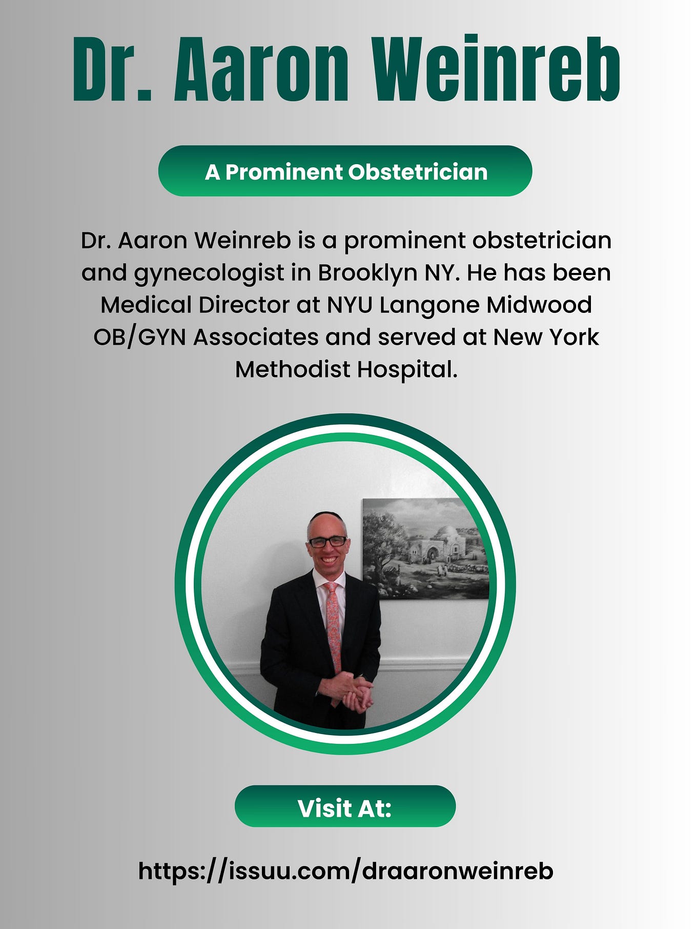 A Brief Introduction about Dr. Aaron Weinreb - Dr. Aaron Weinreb - Medium