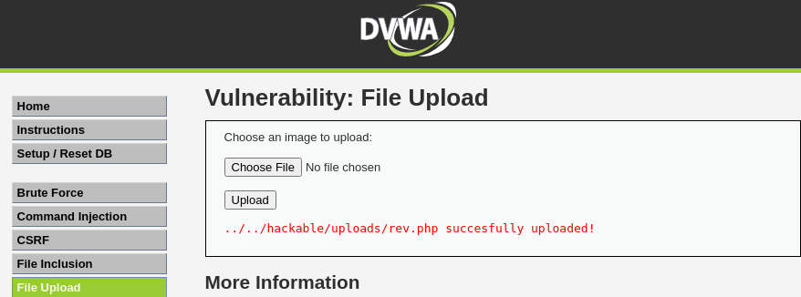 File inclusion -dvwa. One kind of online vulnerability that… | by Nisha Pandey | Medium