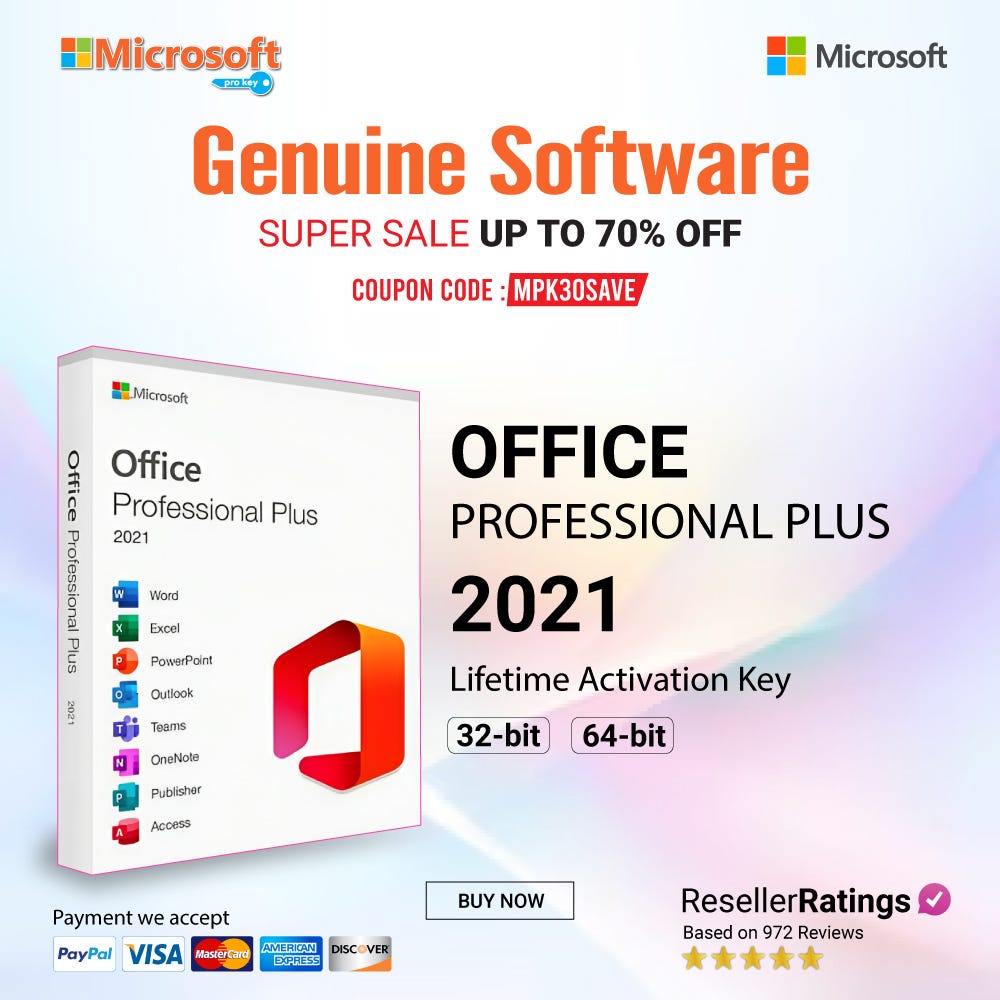 MicrosoftProKey Genuine Software SUPER SALE: UP TO 70% OFF | by ...