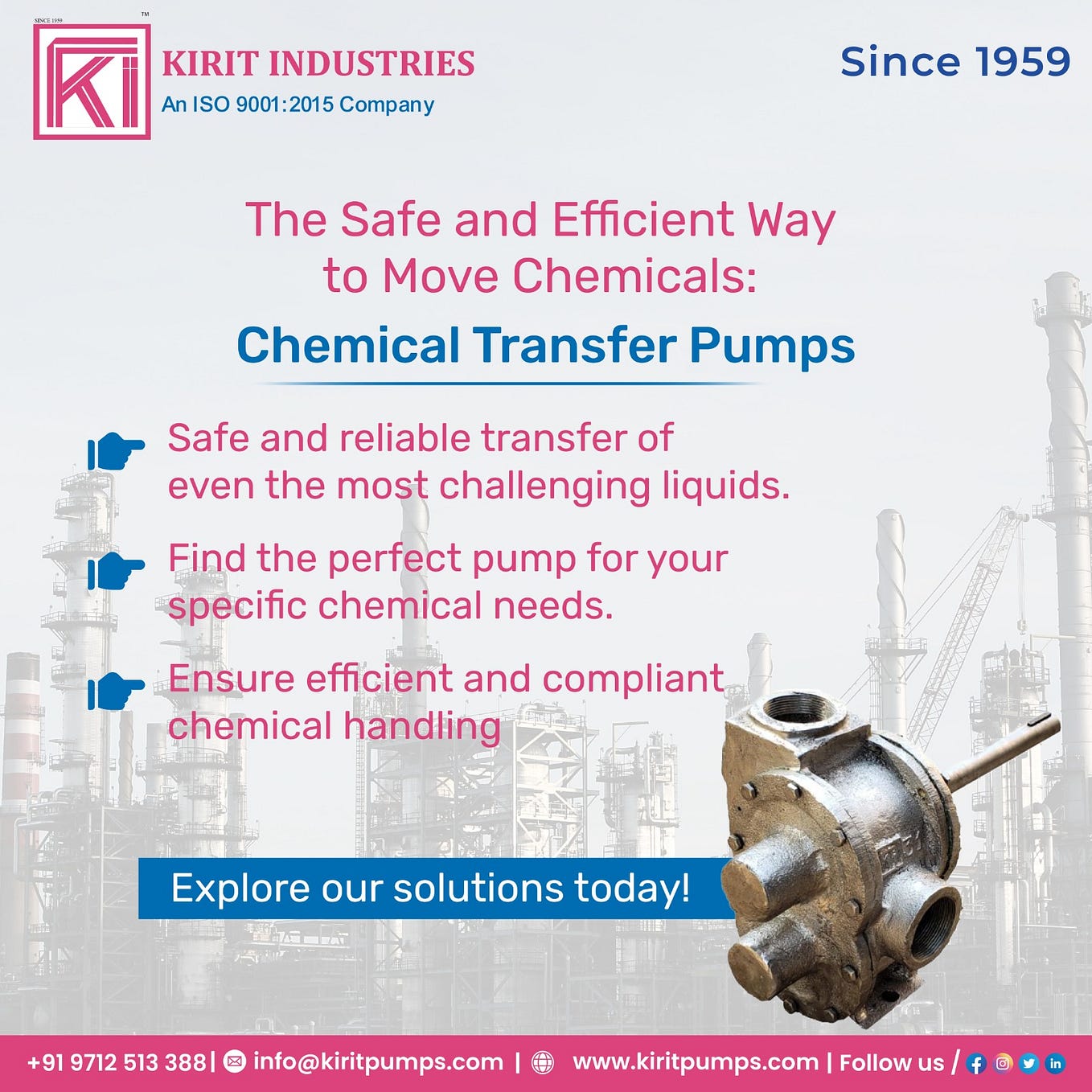 Comprehensive Guide to Choosing a Chemical Transfer Pump Manufacturer in India | by ...