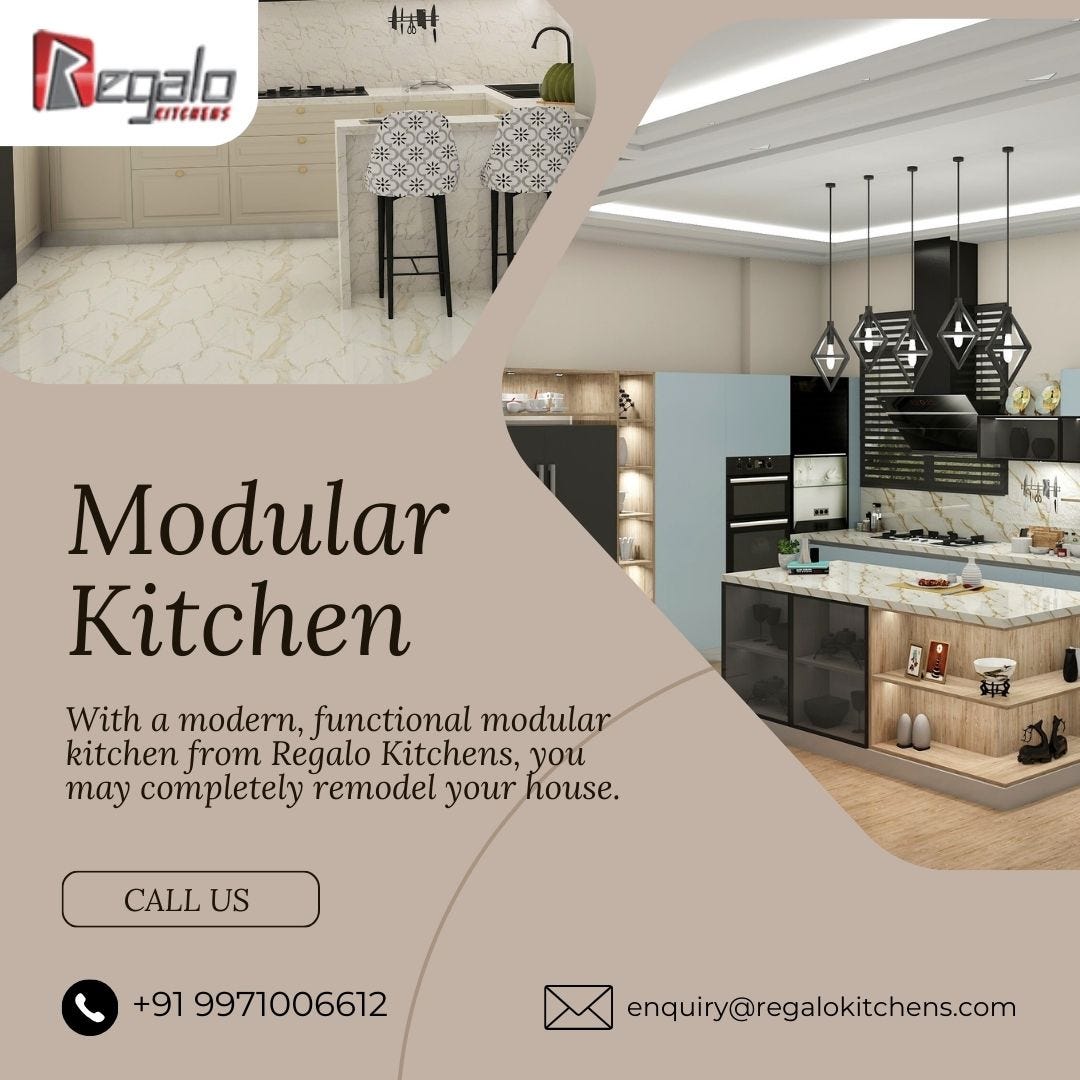 Modular kitchen - Regalo Kitchens - Medium