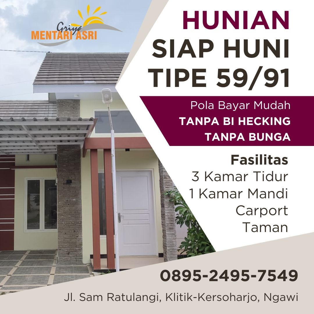 RUMAH SIAP HUNI NGAWI MURAH. Sebagai pasangan yang telah… | by Perumahan Syariah Ngawi | Jan ...