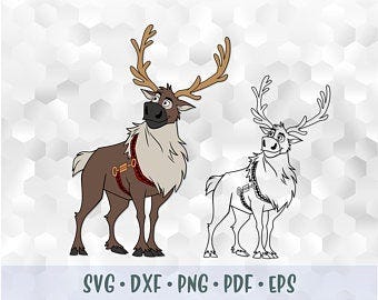 Svg png Frozen 2 Anna Elsa Olaf Sven Kristoff Cut files Cricut Design ...