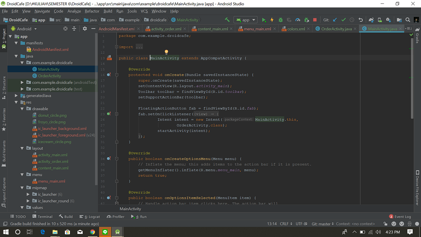 Android Studio : Background Task. Muhammad Farhan Zuhdy (1202160321) | by farhan zuhdy | Medium