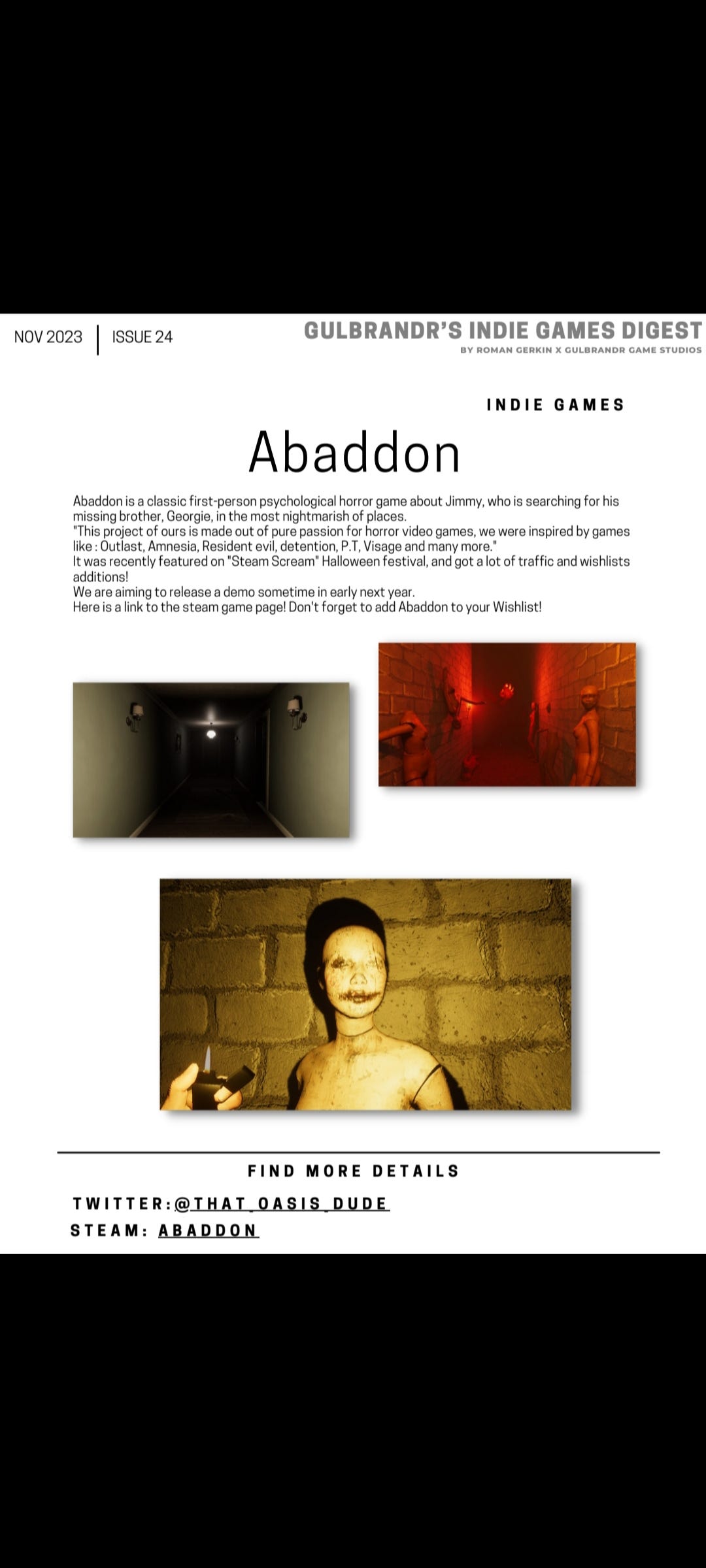 Brace Yourselves: Top 10 Most Anticipated Horror Games of 2024 | by Vader | Apr, 2024 | Medium