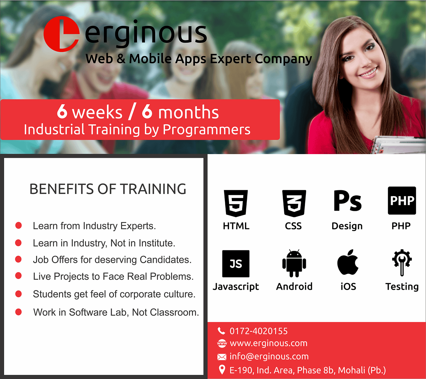 PHP Industrial Training Rajpura, Punjab - Erginous - Medium