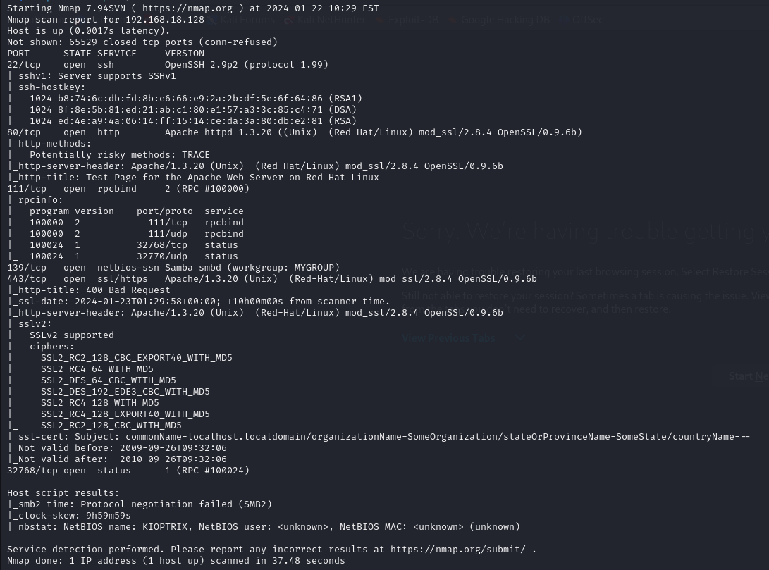 Kioptrix: Level 1.2 (#3) Walkthrough (Vulnhub) | by Ahmed Belhadjadji ...