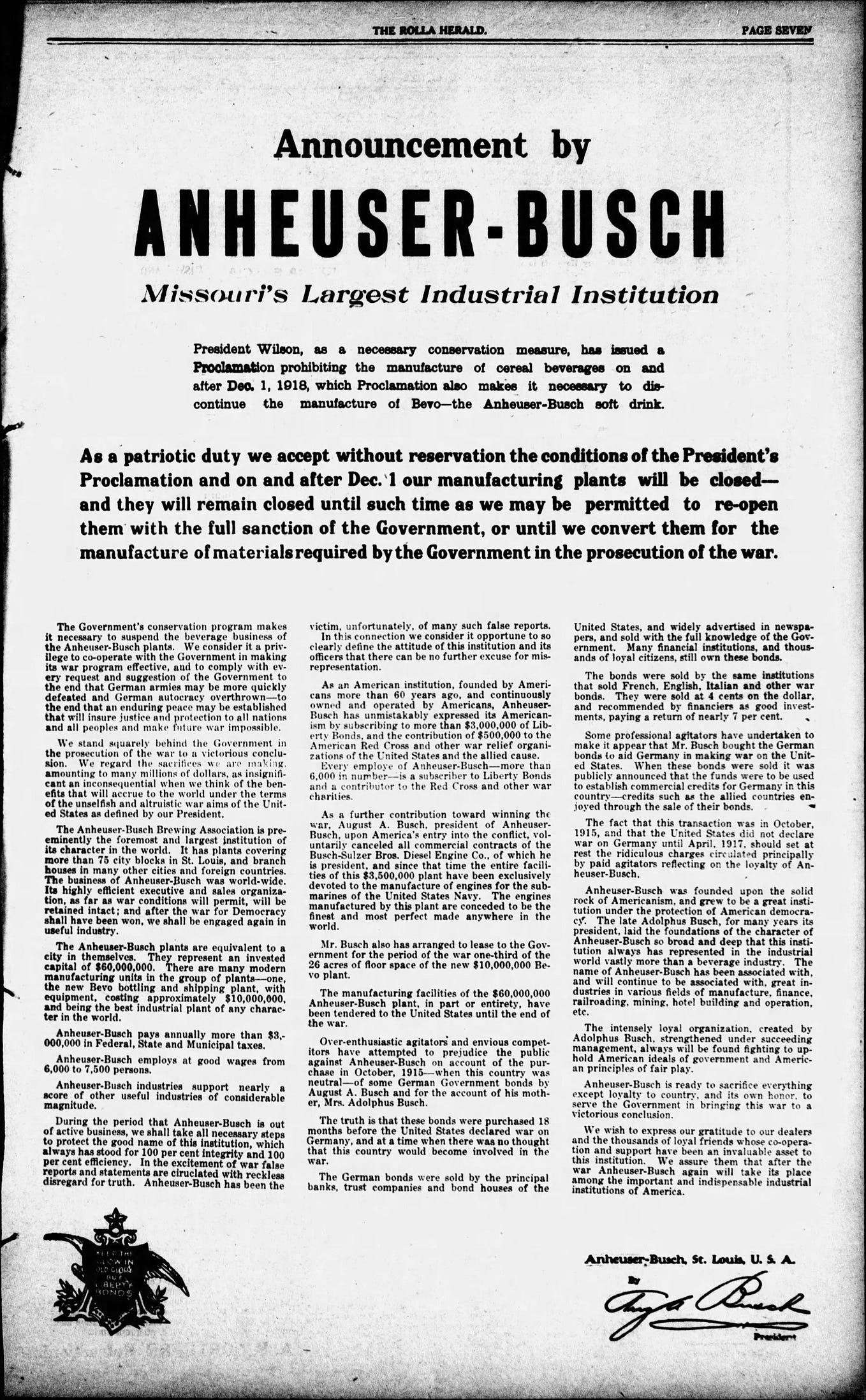 Very informative post! I enjoyed learning about the history of Anheuser Busch and how it effects ...