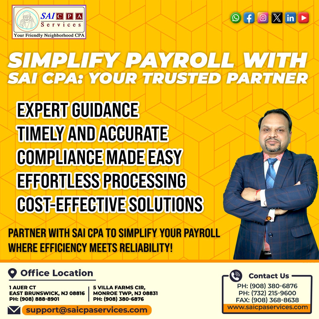 The Best Year & Tax Planning services provided by Sai CPA Services in ...
