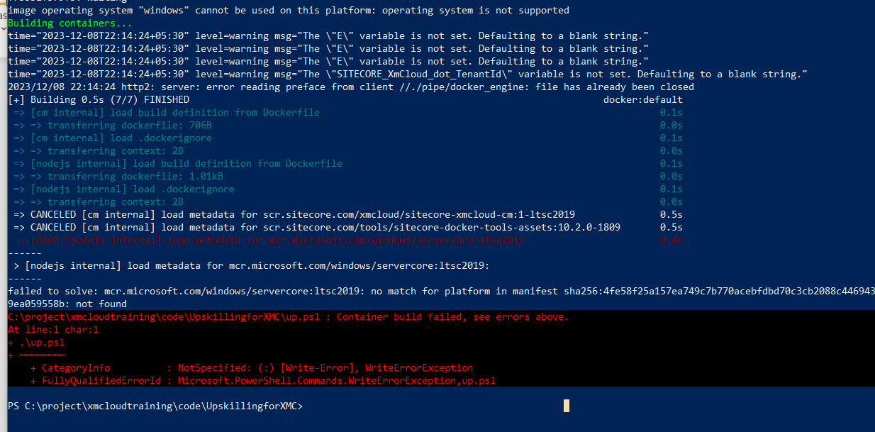 XM Cloud — “Unable to connect to the remote server” when viewing a page in Experience Editor ...
