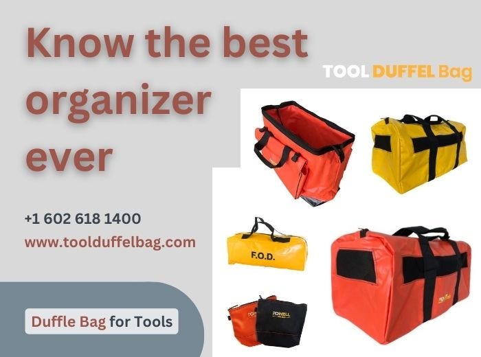 Why Duffle Tool Bags Are the Best Way to Store Your Tools and Gear - Toolduffel Bag - Medium