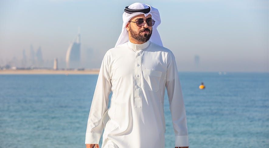How To Wear Ghutra And Agal - Kandora UAE - Medium