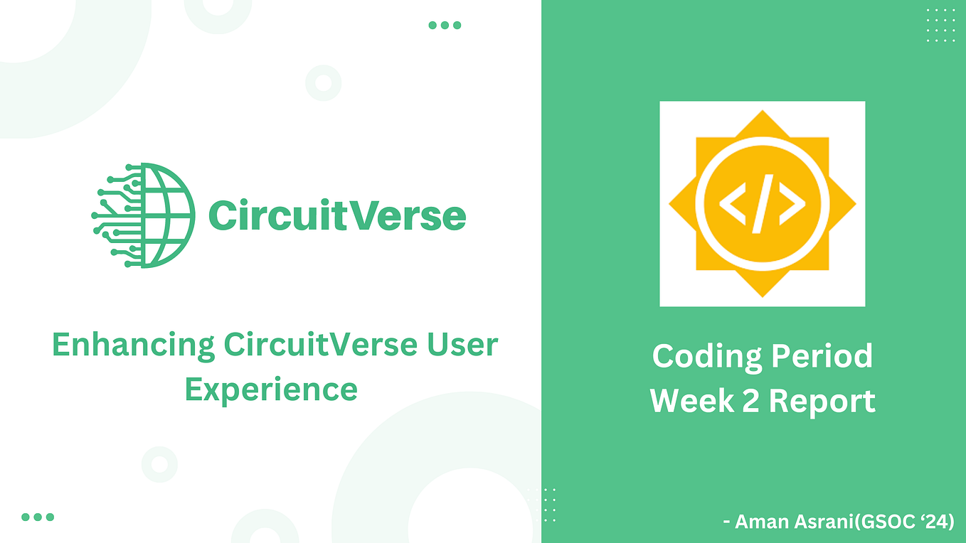 GSoC’ 24 CircuitVerse | Week 1 Report | by Aman Asrani | Jun, 2024 | Medium