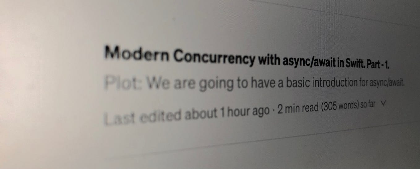 Modern Concurrency with async/await in Swift(Task). Part — 2. | by ... Modern Concurrency with async/await in Swift(Task). Part — 2. | by ...