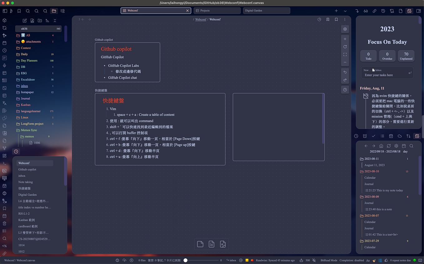Obsidian vim 模式詳細說明（附程式碼）. obsidian VIMRC 解析 | by Fred Lai | Medium