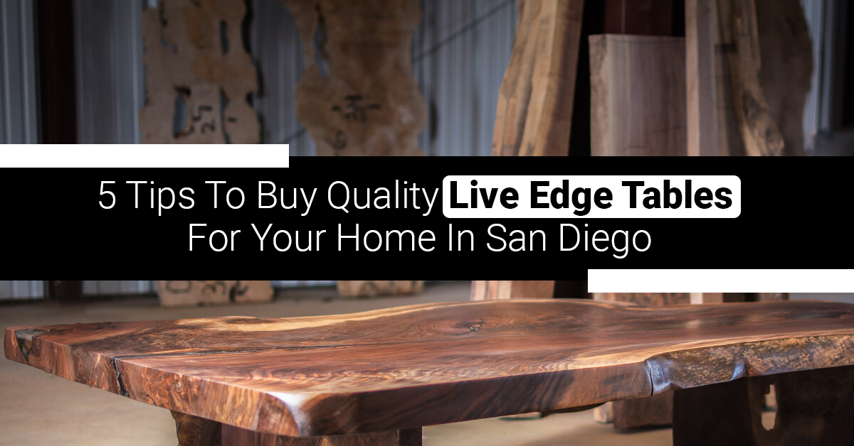 HOW LIVE EDGE TABLES IN SAN DIEGO CALIFORNIA ARE MADE - kristopher - Medium