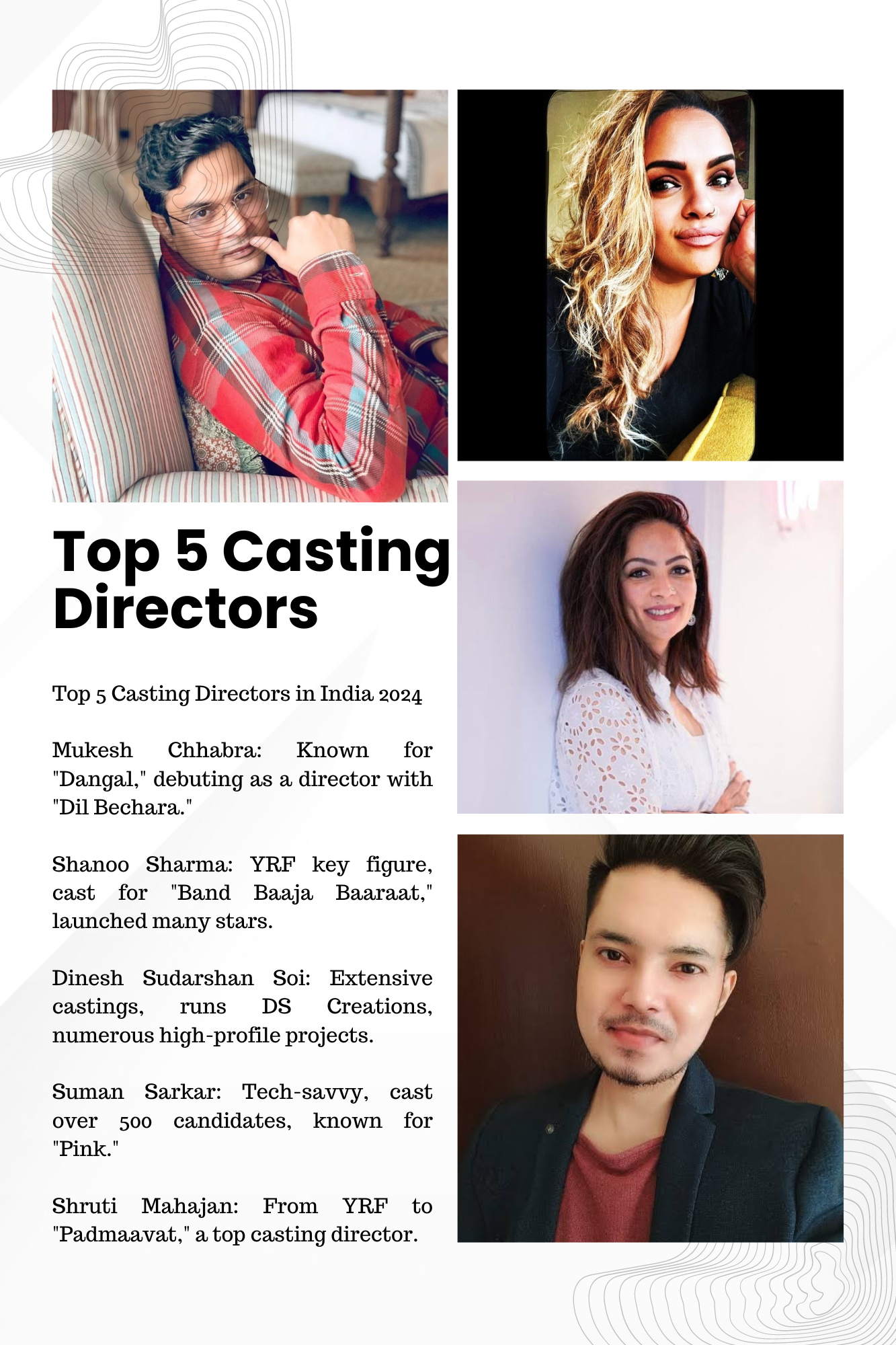 10 Casting Directors Who Started a Thousand Bollywood Careers | by ...