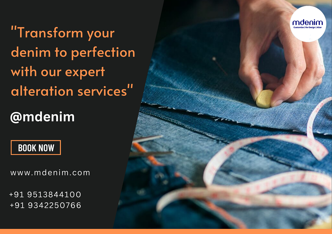 mdenim |denim customisation, Alteration & Redesign - Mlpvtltd - Medium
