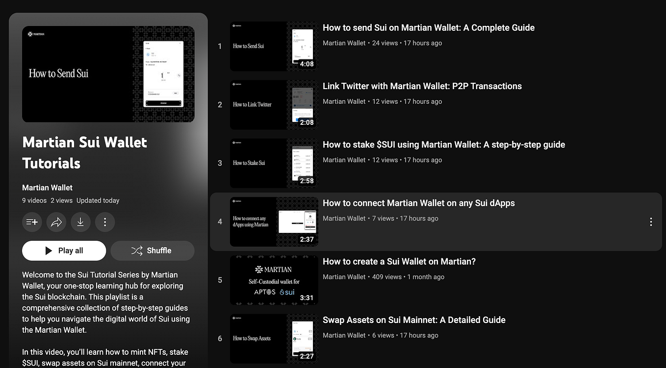 How to create a SUI wallet using Martian wallet? | by Martian Wallet ...
