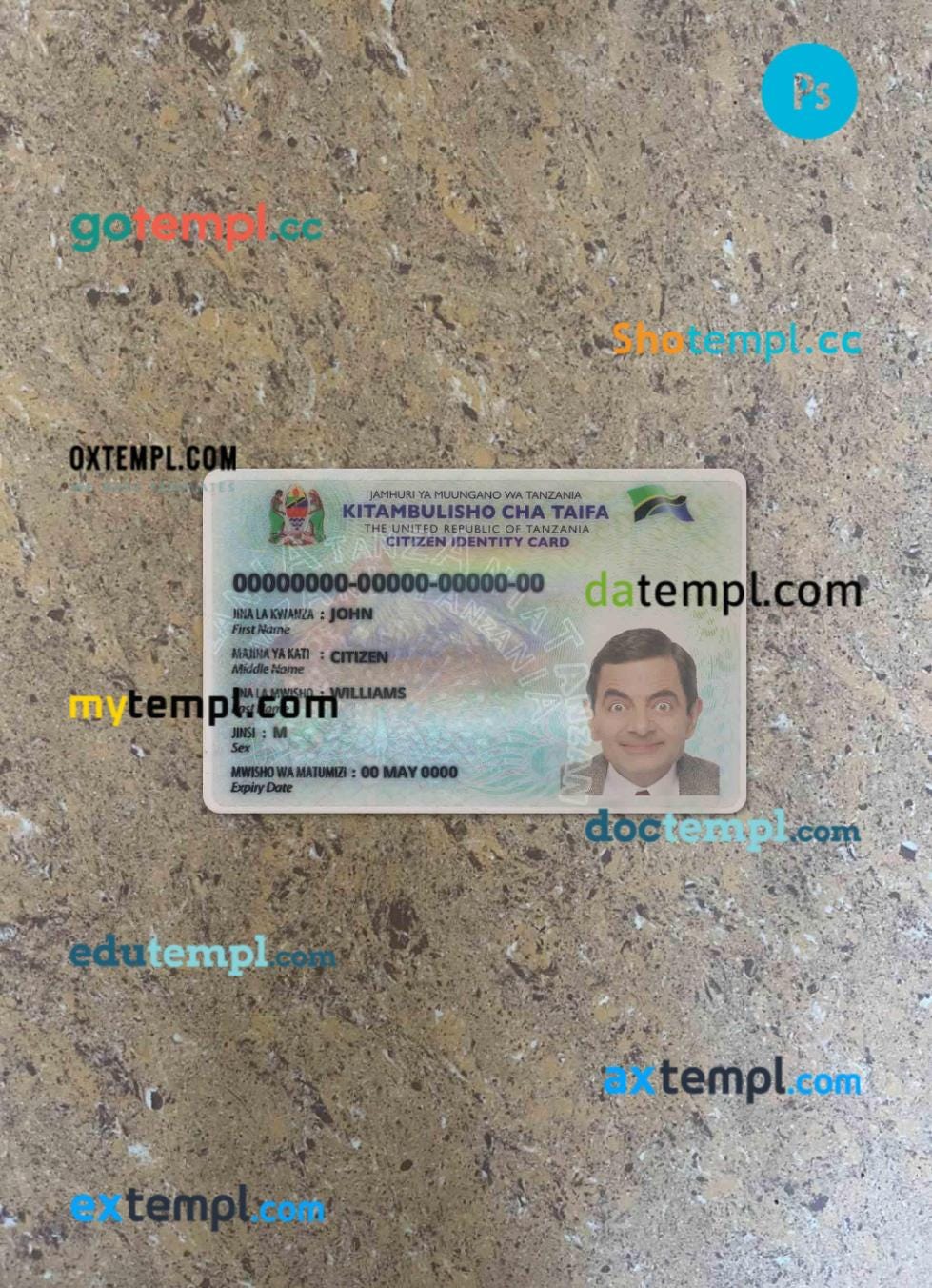 Tajikistan Id Card Editable Psd Files Scan And Photo Taken Image 2 In