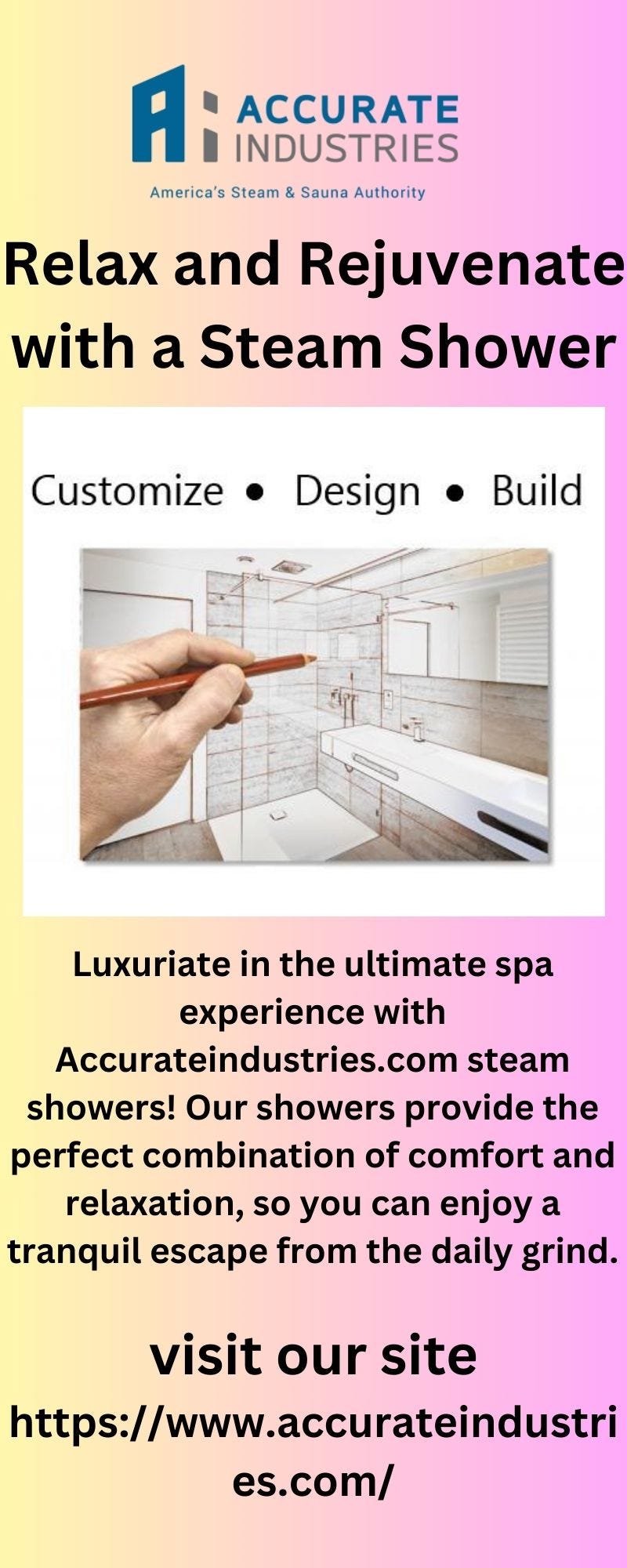 Transform Your Bathroom with a Steam Shower Kit - Accurate Industries ...