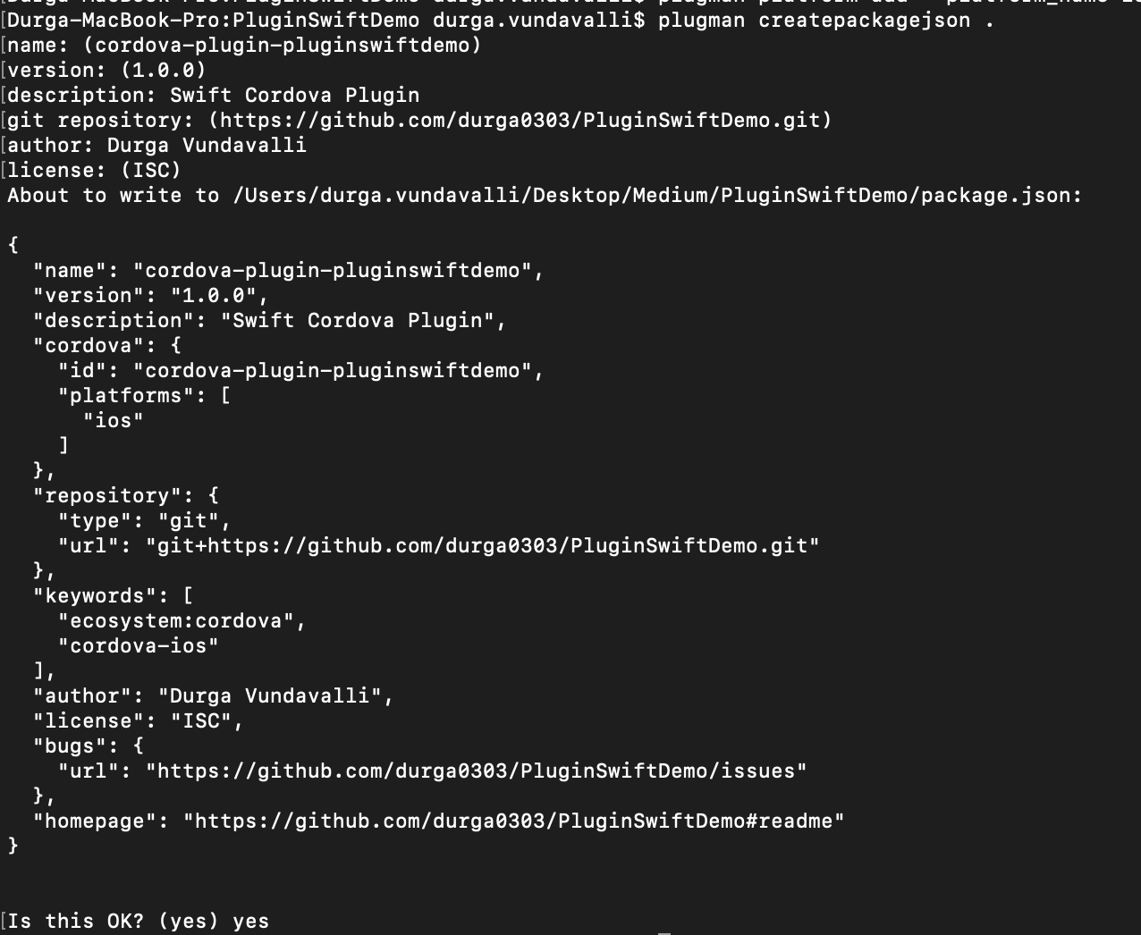 Ionic5: Cordova Custom Plugin for Objective C | by Durga Vundavalli | Medium