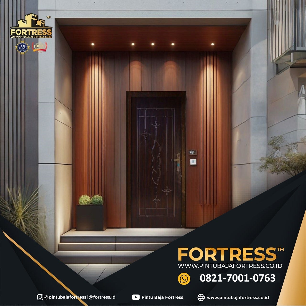 MEWAH..!! WA 0821 7001 0763 (FORTRESS) Pabrik Pintu Minimalis Elegan Di ...