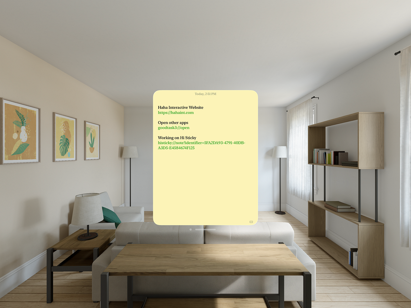 Hi Sticky : New name for Notes SE | Haha int Blog