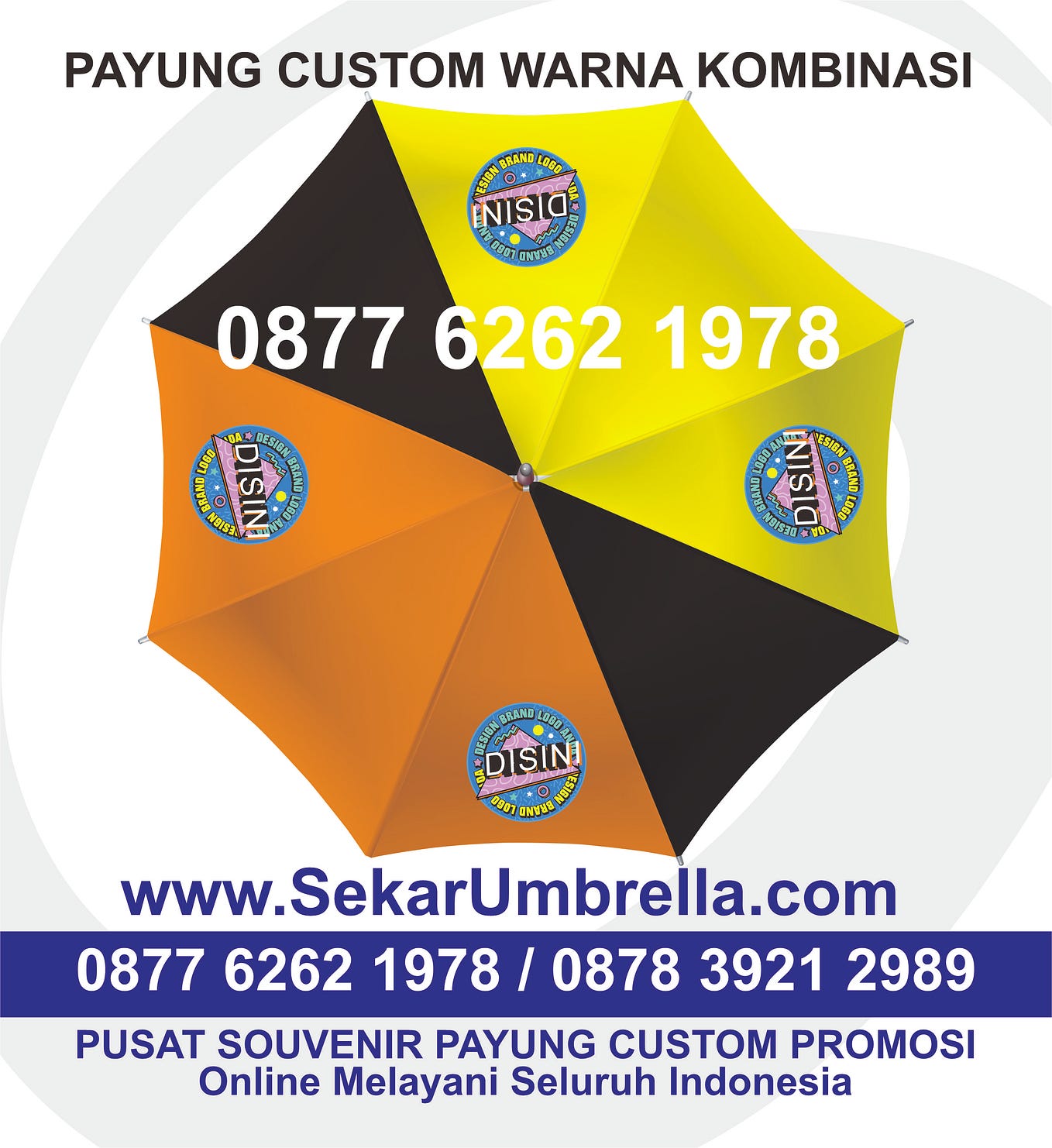 0877–6262–1978 (BERKUALITAS), Payung Lipat Custom Petogogan | by Sablon ...