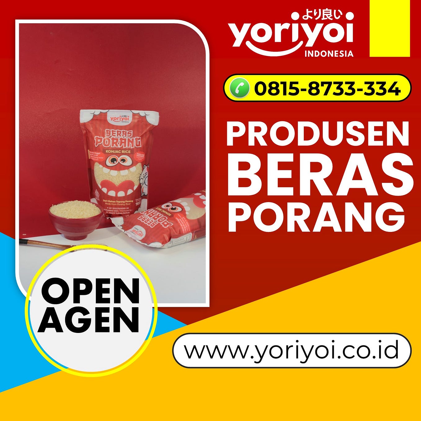 Penyedia Beras Porang Jember, Hub 0815–8733–334 - beras shirataki de ...