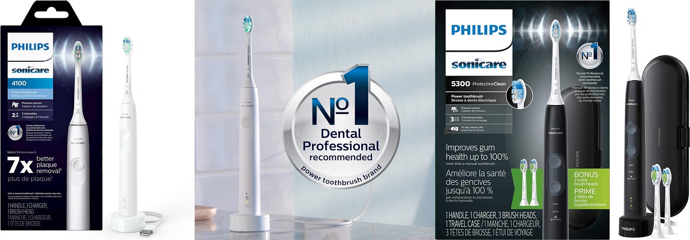 Oral-B Cross Action vs Sensitive Clean Toothbrush Heads | by Tina ...