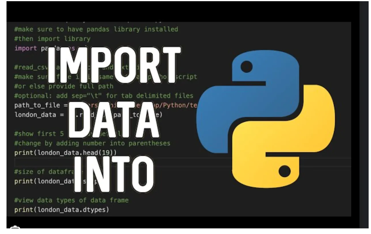 Fundamentals of Importing Data with Python(Part 1) | by Isha Mpho | Medium
