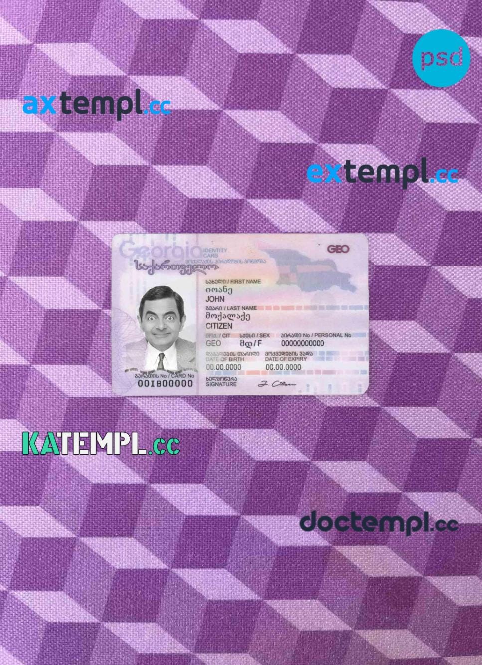 Ireland ID card editable PSDs, scan and photo-realistic snapshot, 2 in ...