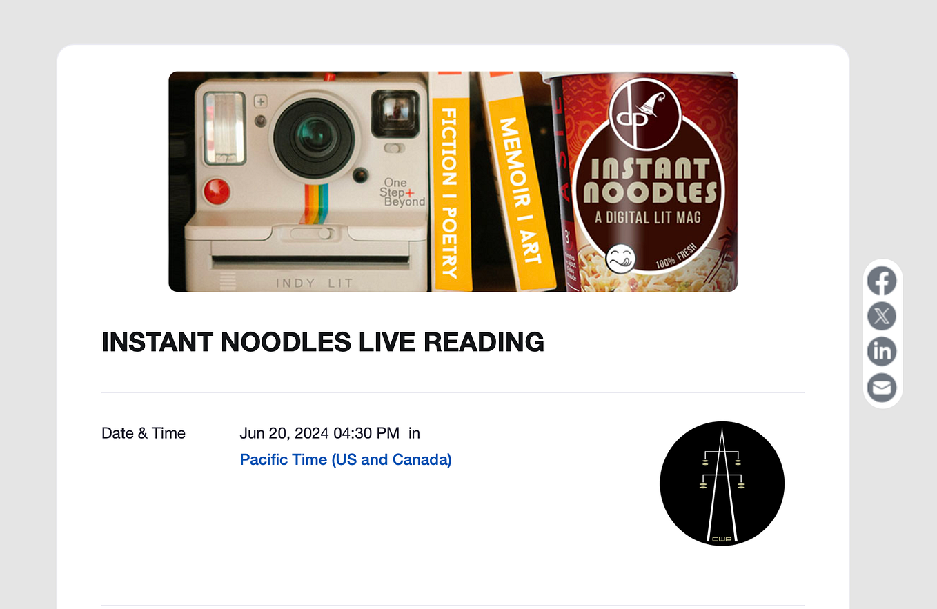 Gabby Gilliam Is Reading. Come hear Gabby read from her (almost)… | by ...