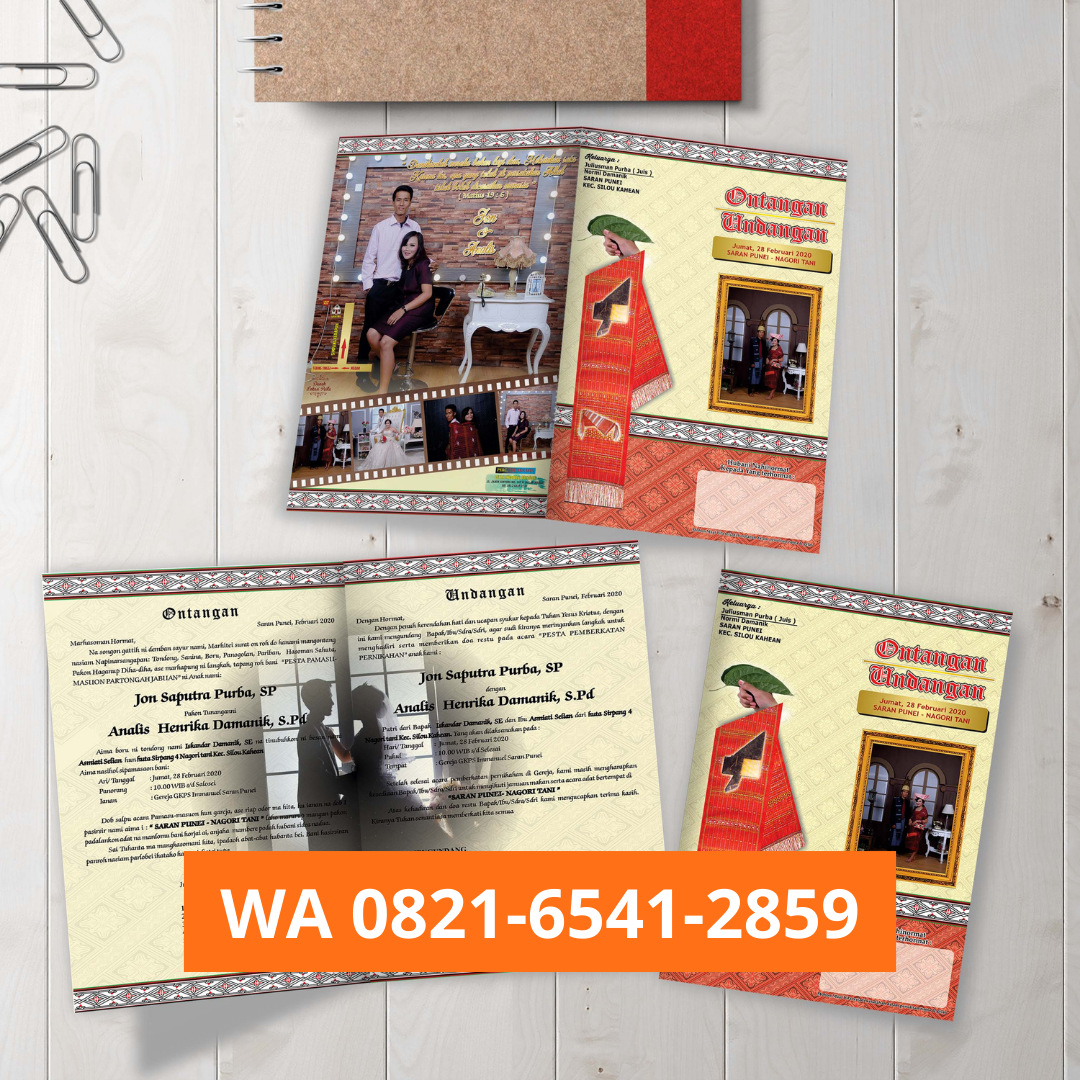 Cetak Undangan Adat Batak / Karo / Mandailing / Jawa Murah di Medan, WA ...