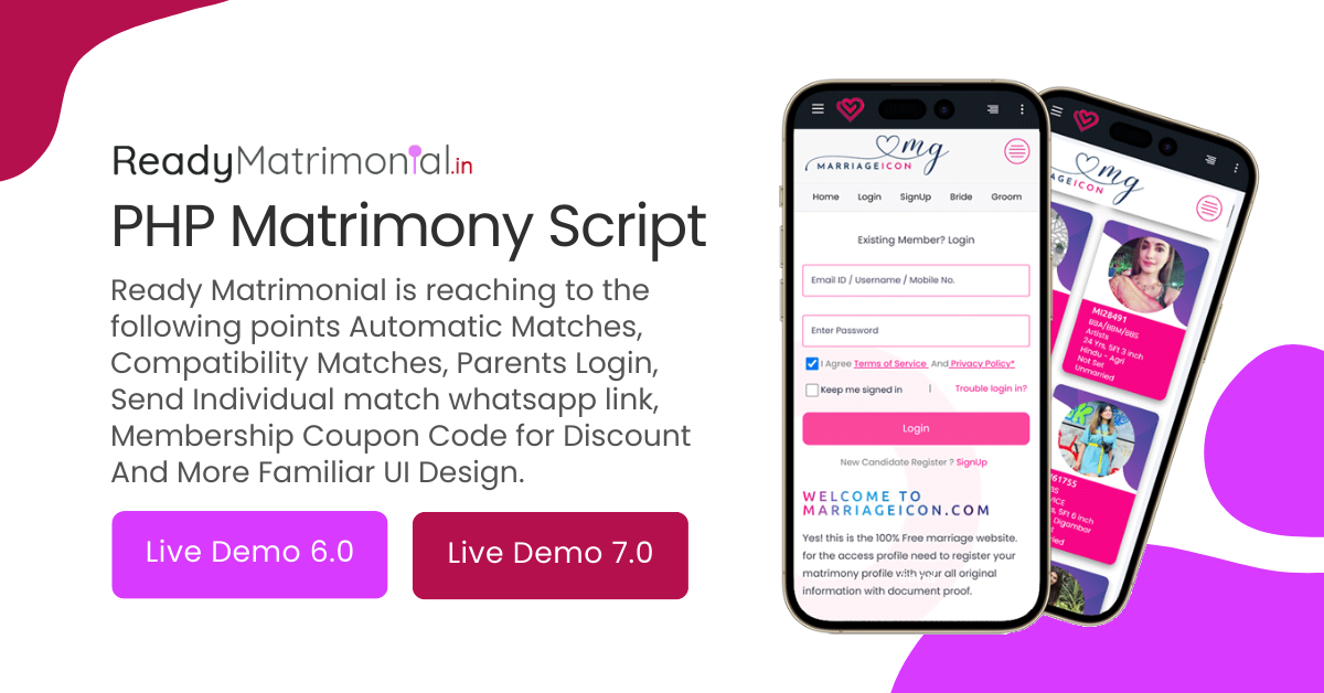 Open Source Matrimonial Website -Readymatrimonial.in | by Rajesh Patil | Medium