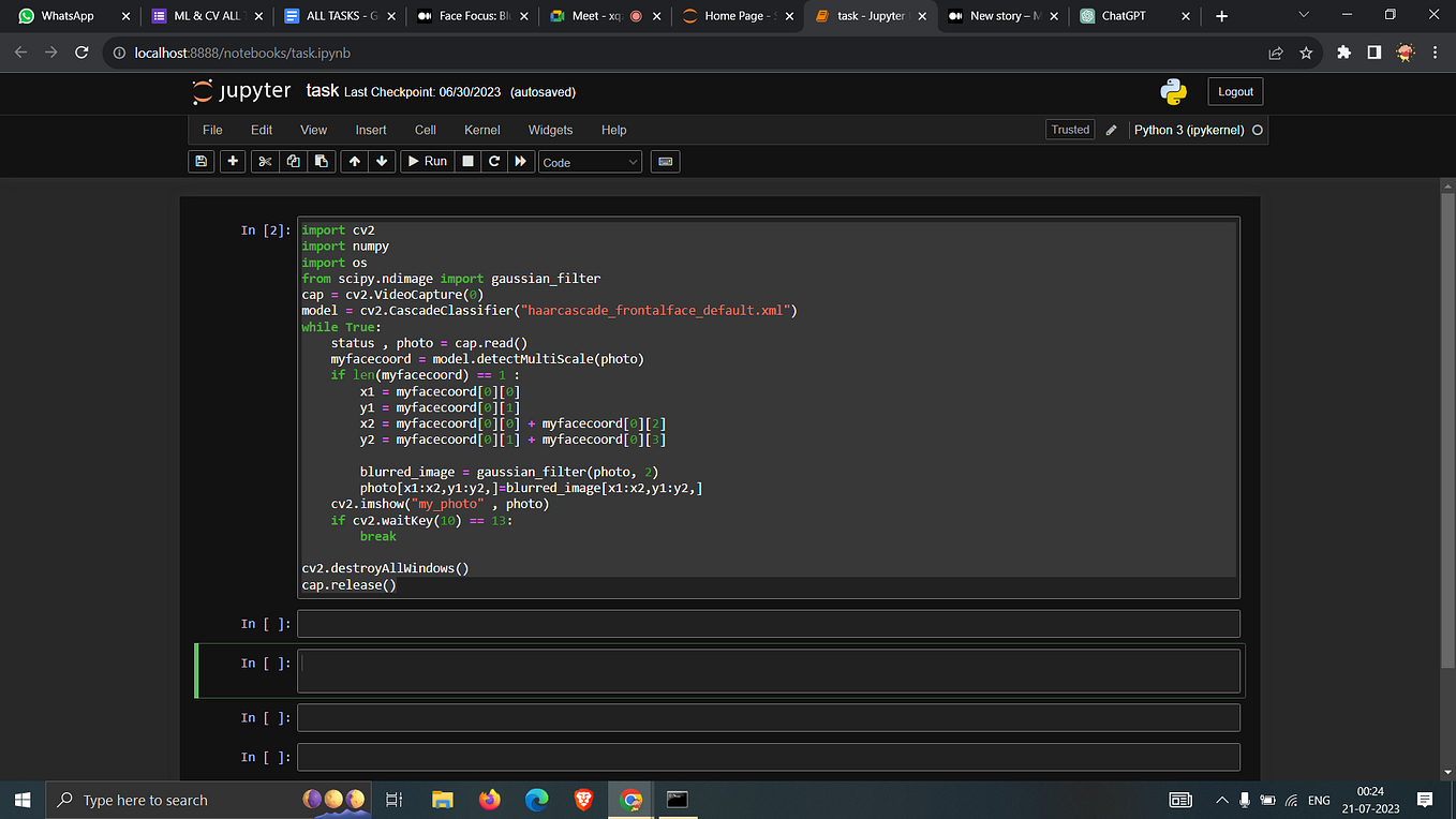 Measuring Distance of a Face from the Camera using OpenCV - Deeparyansaini - Medium