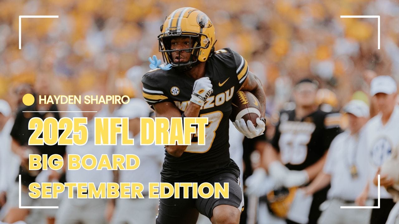 Way Too Early 2025 NFL Mock Draft | by Hayden Shapiro | Sep, 2024 | Medium