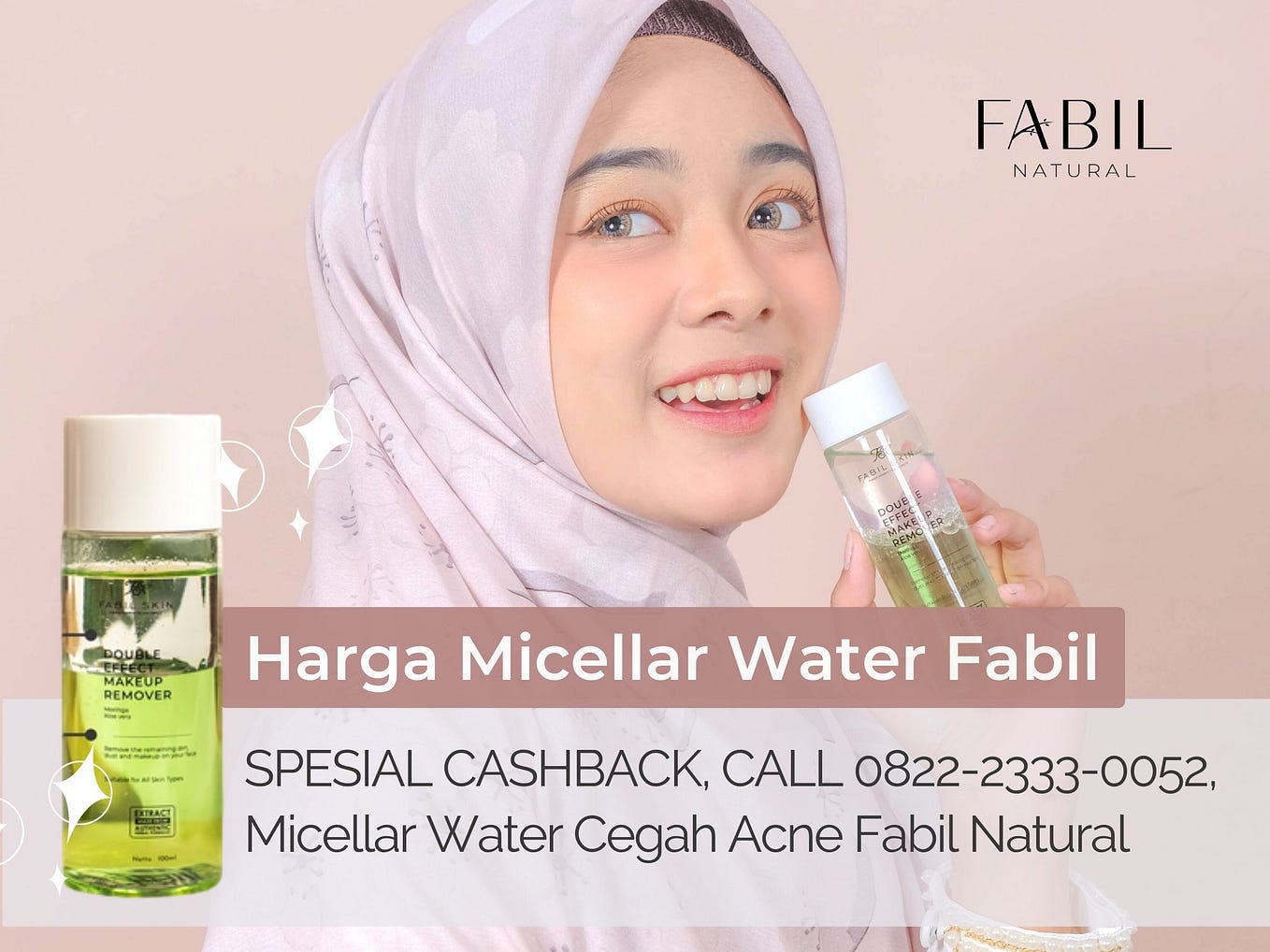 PUAS BANGET, CALL 0822–2333–0052, Makeup Remover Cerah Bening Fabil Natural - Harga Lip Cream ...