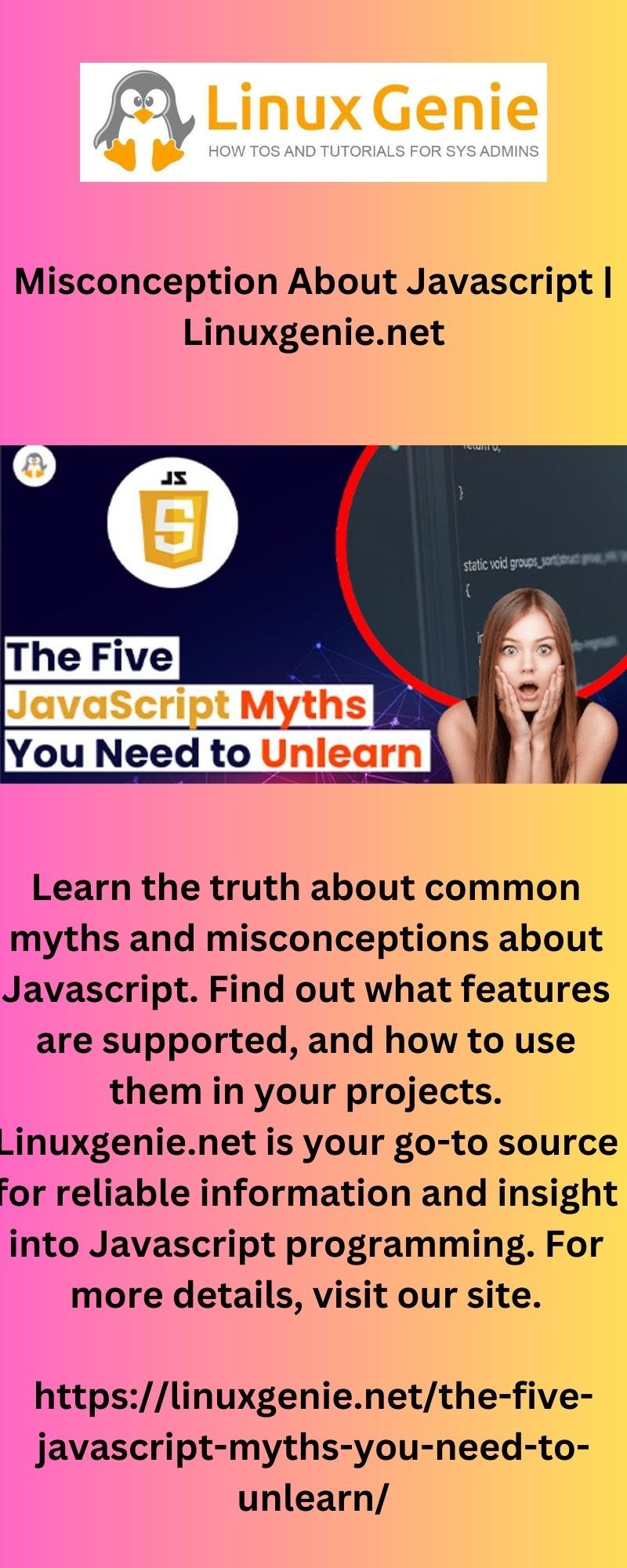 Debunking Common Misconceptions About JavaScript | by Genielinux | Medium