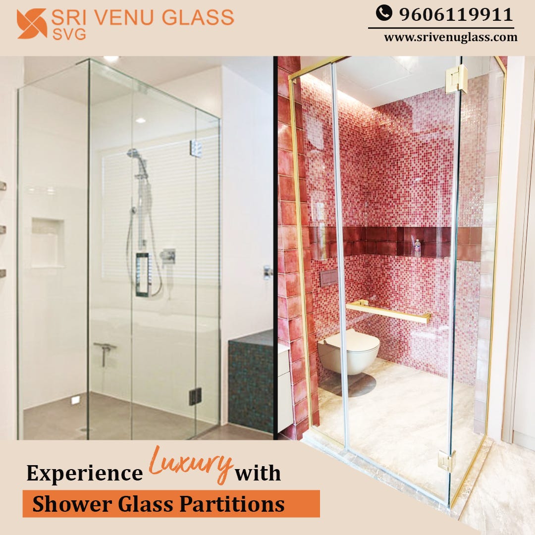 bathroom glass partition designs. In the realm of modern interior design… | by srivenuglass | Medium