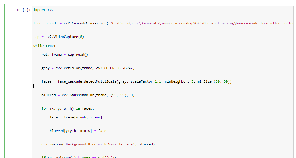 🎯 Goal: Implement the HaarCascade module and display detected faces in a window with highlighted ...