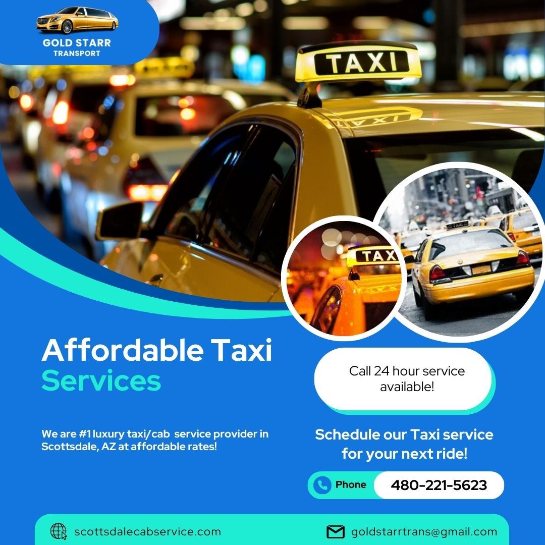 Smart Tips for Finding an Affordable Taxi in Scottsdale AZ | by Gold ...