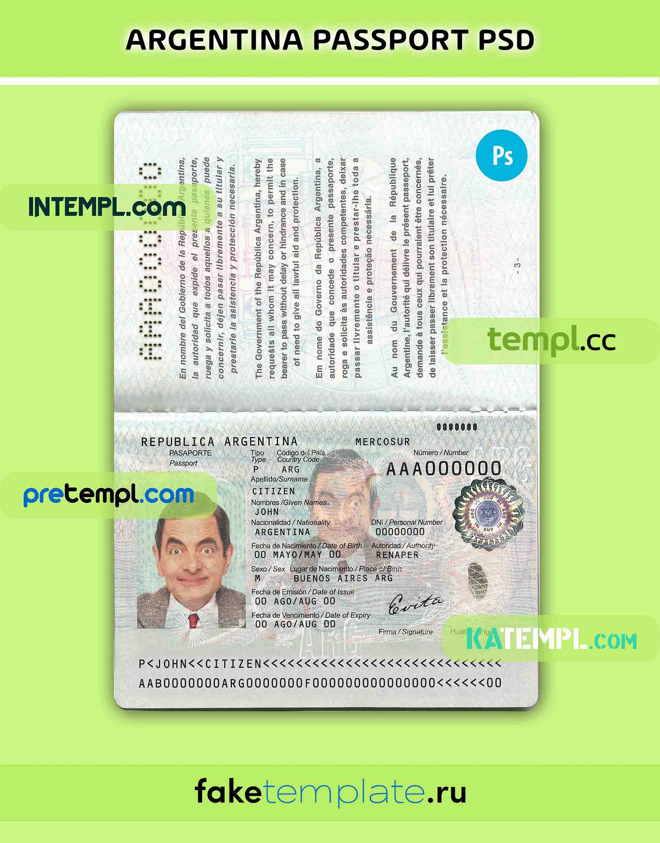 Botswana Passport Psd Download Template By Canadatopbanks Medium