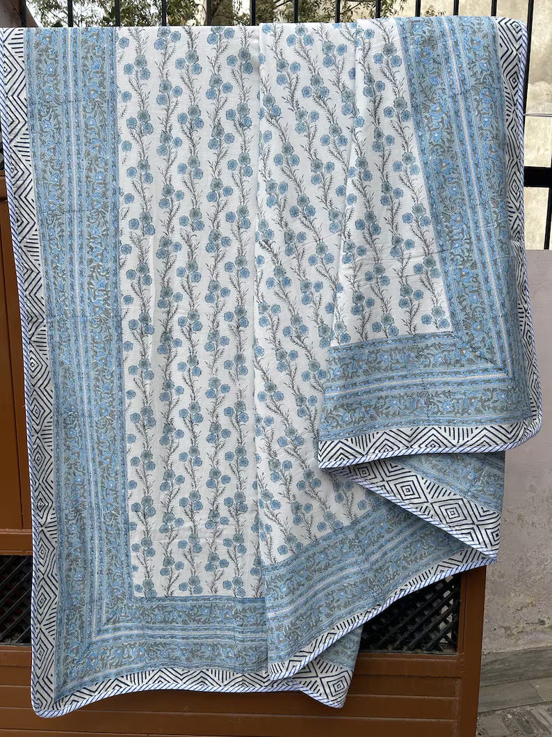 Hand Block Ac Dohar Hand Block Print Soft Cotton Ac Blanket Handmade Ac ...