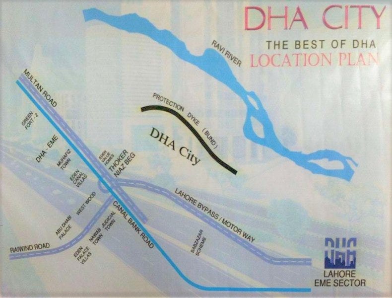 DHA Lahore Phase — 6. Location Map | House For Sale |… | by MAAN ESTATE ...