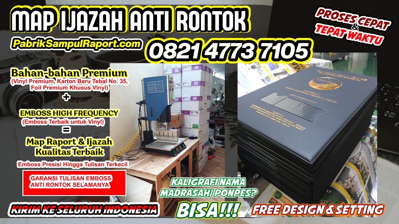 0821–4773–7105 Map Ijazah Sablon Sampul Raport di Jakarta Selatan | by ...