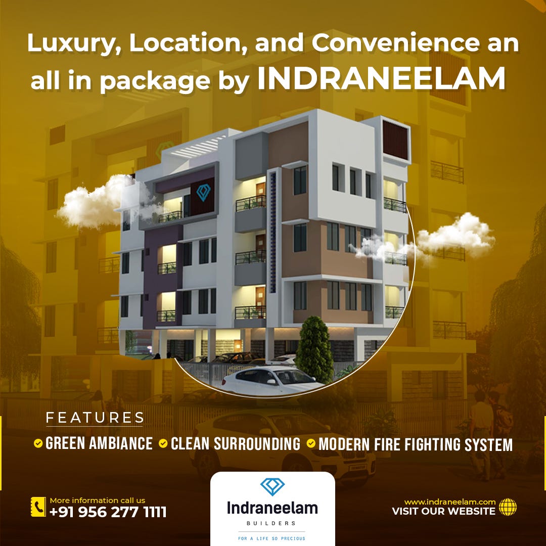 Your Gateway to Peaceful Retirement: Indraneelam Builders Creating ...