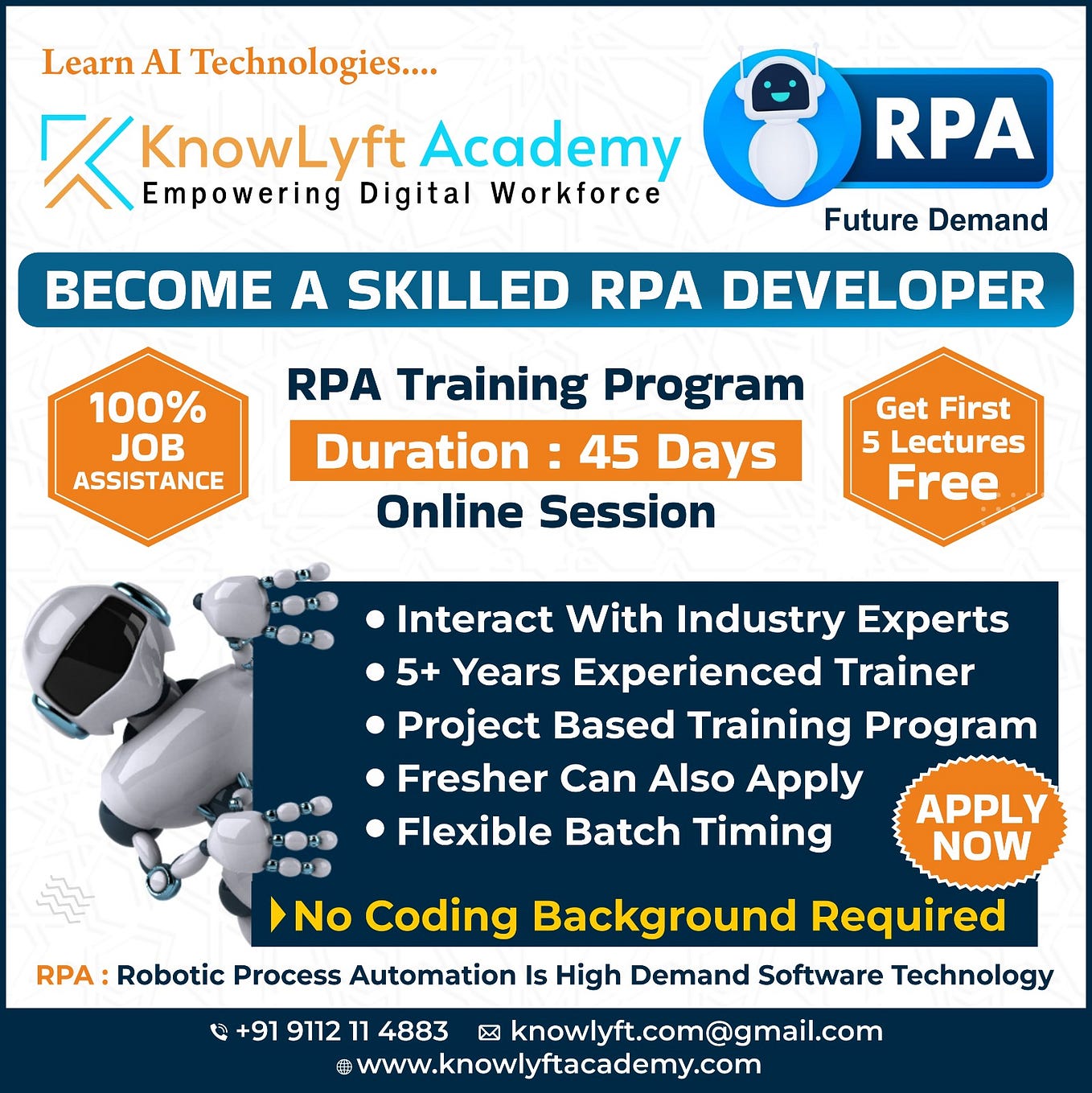 🌟 Launch Your RPA Journey with Pune’s Knowlyft Academy Institute! 🚀 | by Knowlyft Academy | Medium