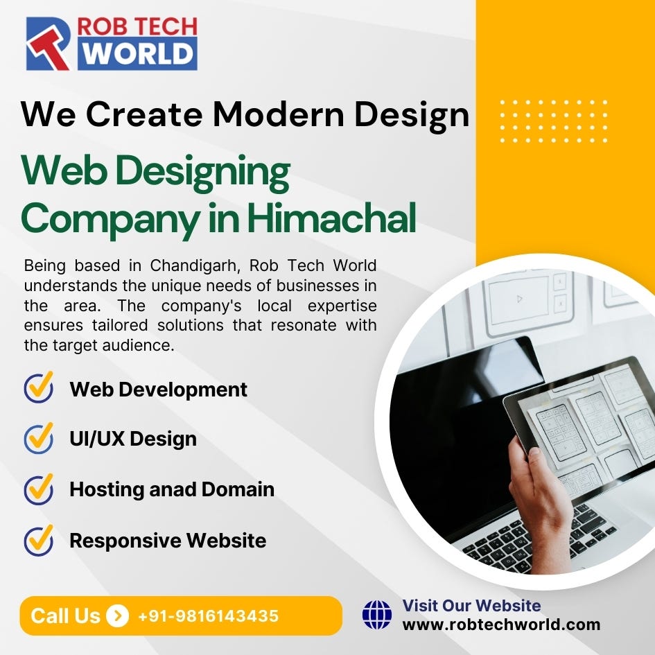 Web Designing Company in Punjab Rob Tech World: Crafting Digital ...